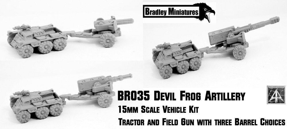 Alternative Armies: Devil Frog 15mm tractor and field artillery new for ...