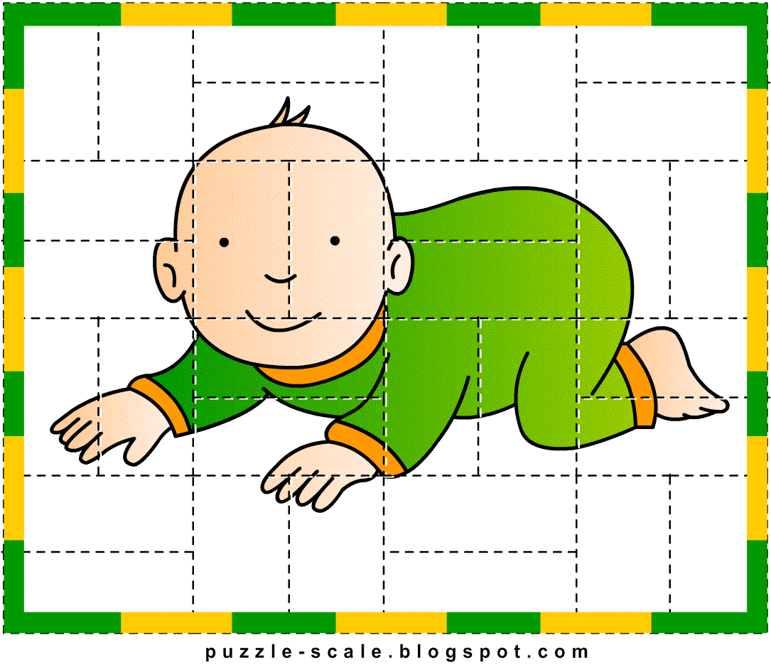 Free Printable Picture puzzles: Baby Puzzle