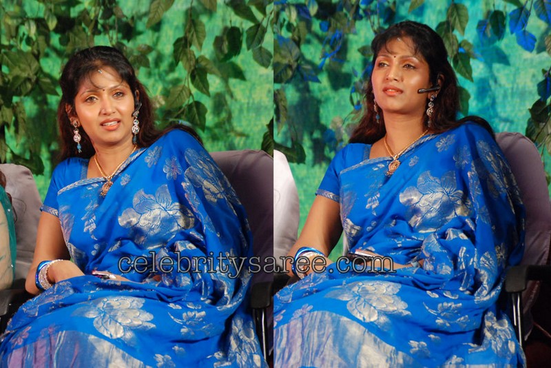Bhuvaneshwari in Silk Saree - Saree Blouse Patterns