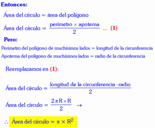 AREA DEL CIRCULO FORMULA EJEMPLOS Y EJERCICIOS RESUELTOS