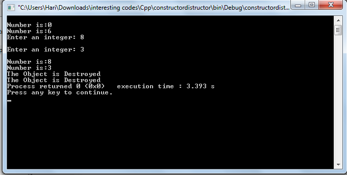 C Program To Illustrate The Use Of Constructor And Destructor