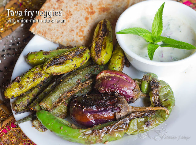 fabulous fridays: Tava fry stuffed vegetables