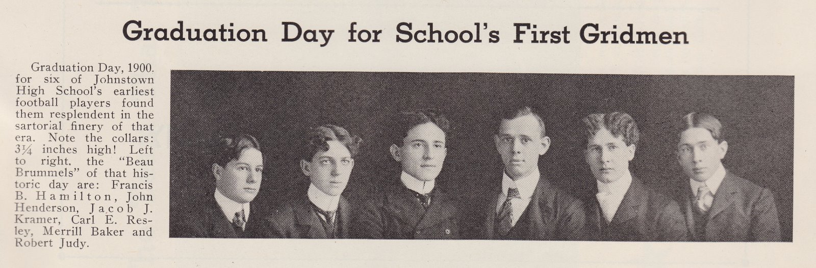 Vintage Johnstown: JHS - 1900