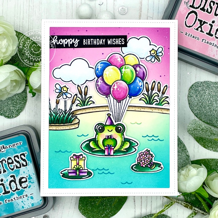 Sunny Studio: Feeling Froggy Cards by Franci and Julia