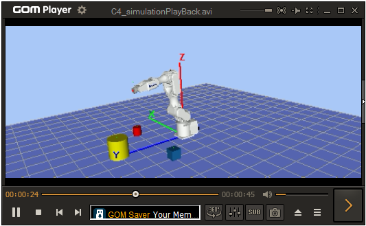 Record the EPSON Robot Simulation Result and Produce Its Video File ...