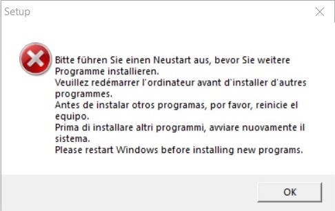 Cách sửa thông báo lỗi “Please restart Windows before installing new ...