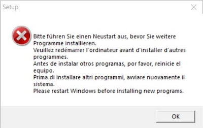Cách sửa thông báo lỗi "Please restart Windows before installing new ...