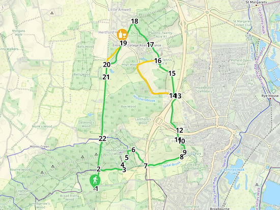 Hertfordshire Walker: Walk 88: Ermine Street East Loop