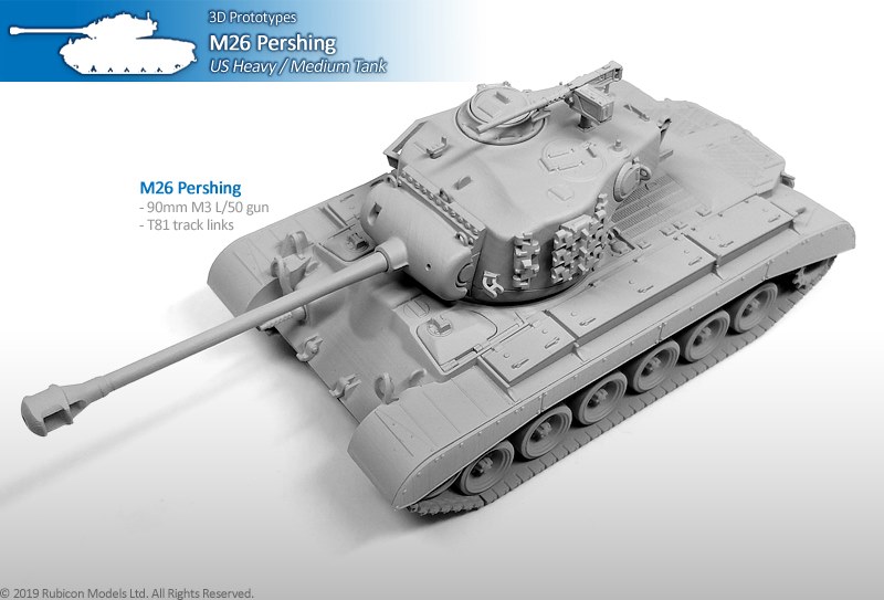 Tabletop Fix: Rubicon Models - New M26 Pershing Previews
