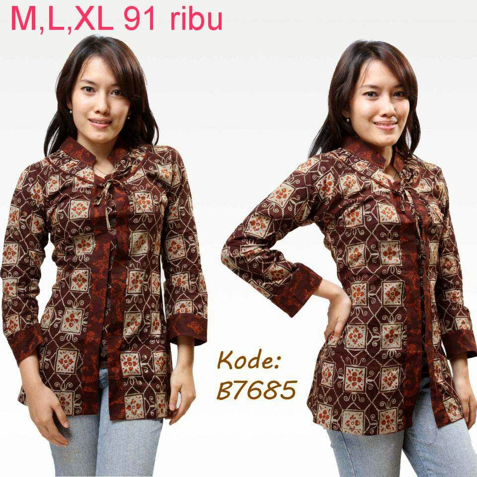Contoh Model Baju Batik Wanita | Model Baju Batik