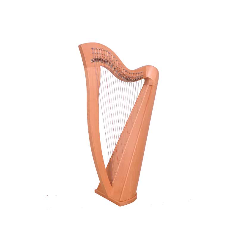 Lever Harp 24 Strings Round Back Beechwood