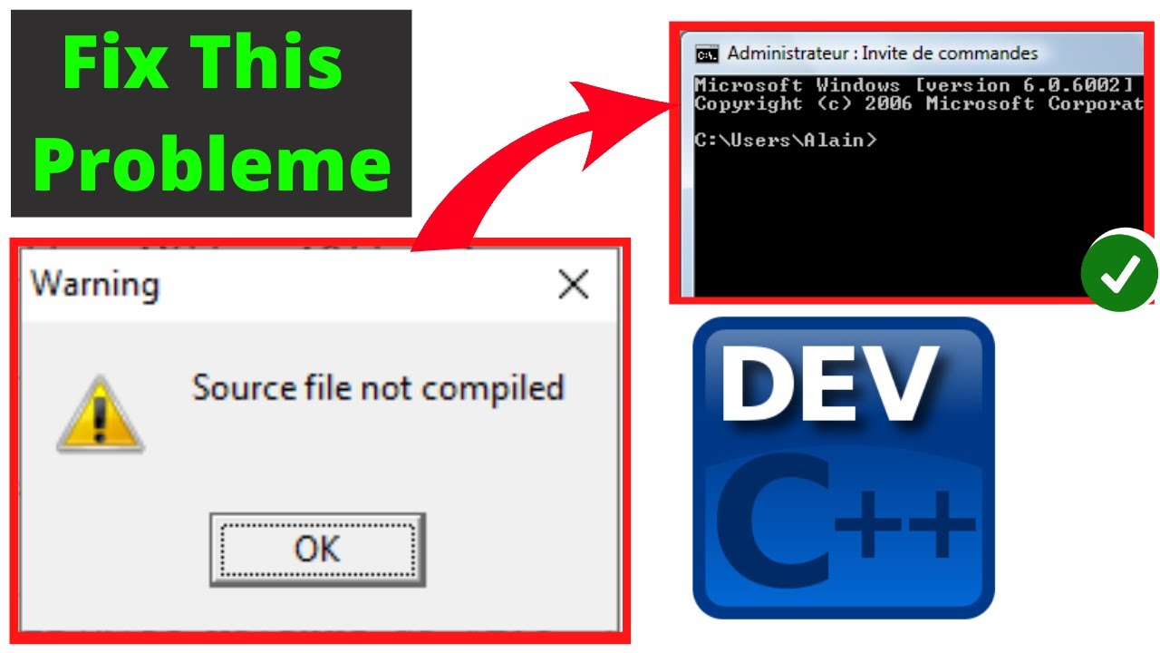 Source File Not Compiled C Error