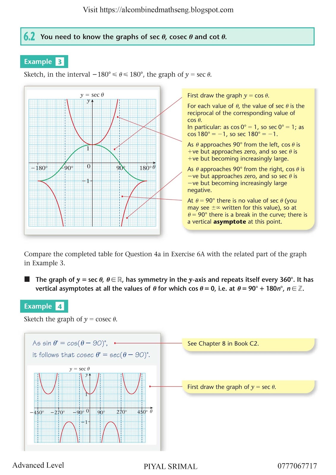 Advanced Level Combined Mathematics in English medium: Trigonometry 03