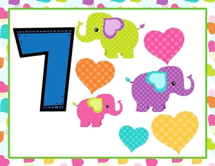 Cards numéricos Cards coloridos e ilustrados para trabalhar os números ...