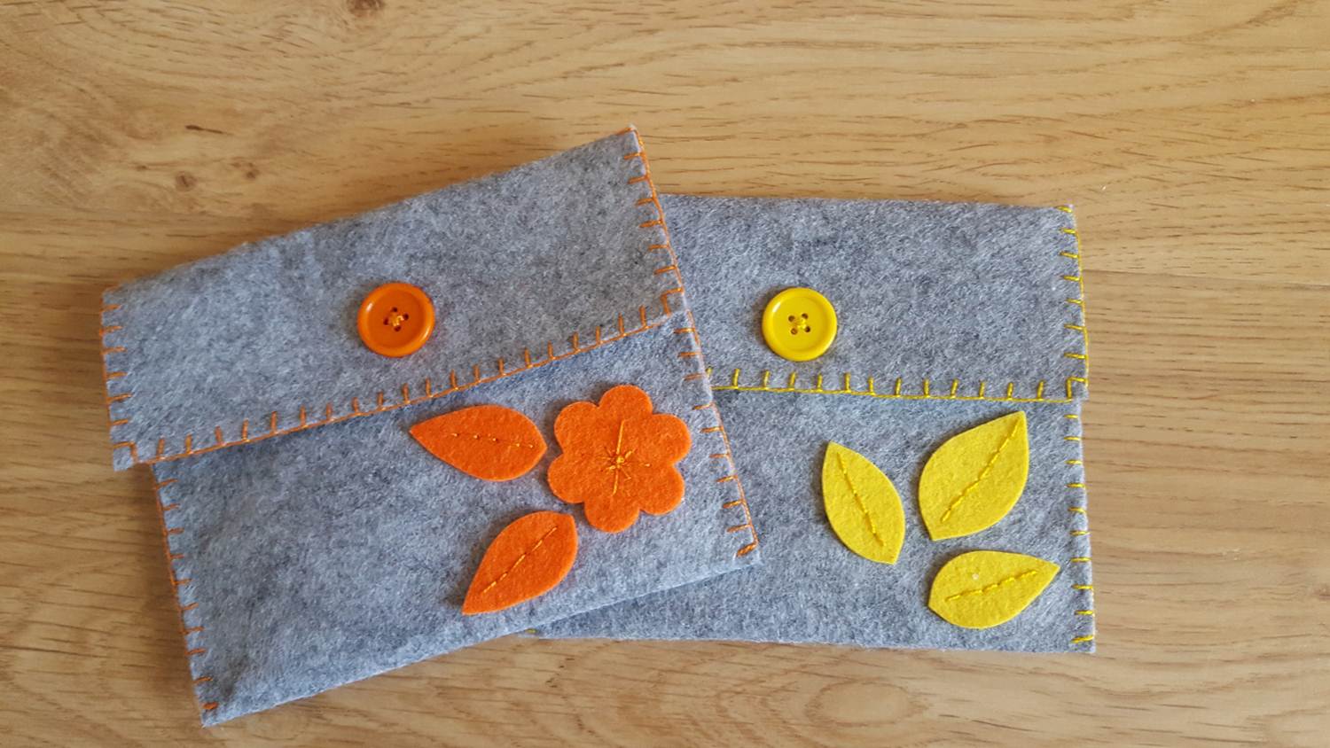 Embellished felt pouches |Keeping it Real