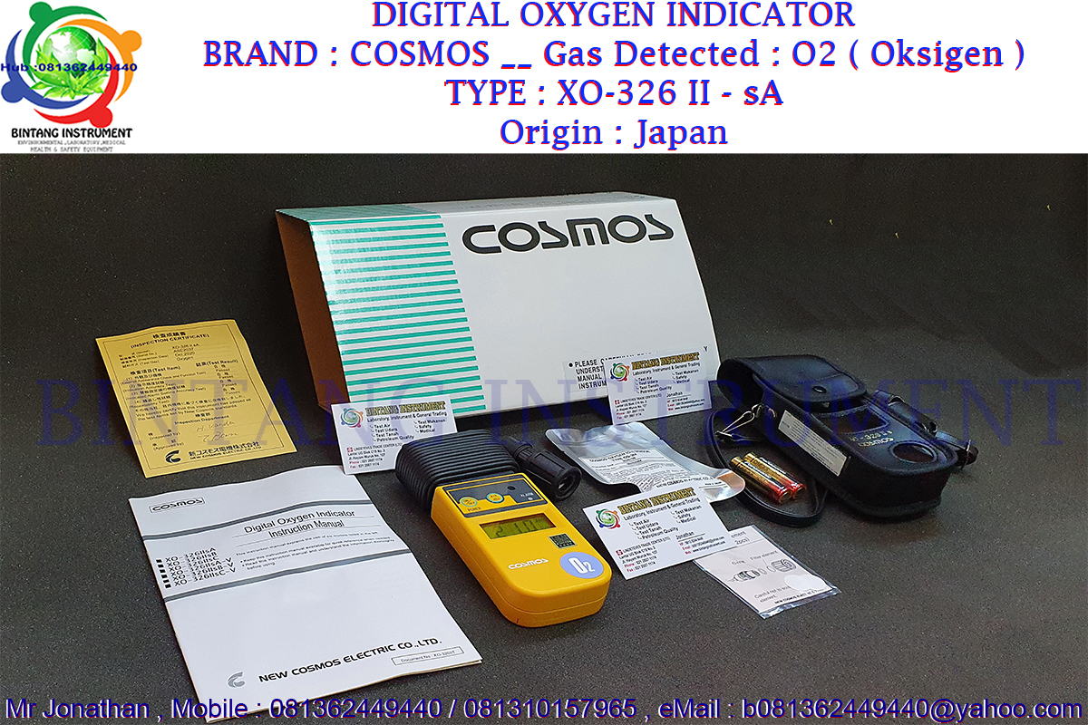 .: 081362449440 Jual DIGITAL OXYGEN INDICATOR BRAND COSMOS __ Gas Detected O2 ( Oksigen ) TYPE ...