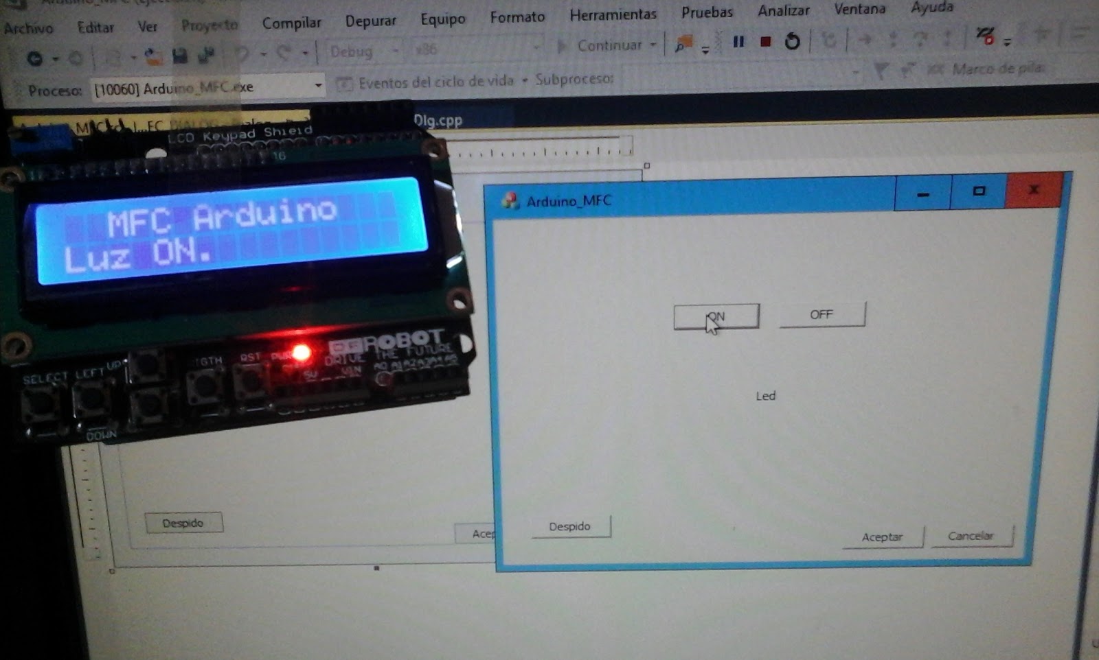 Electrónica PIC: Arduino MFC y puerto serie