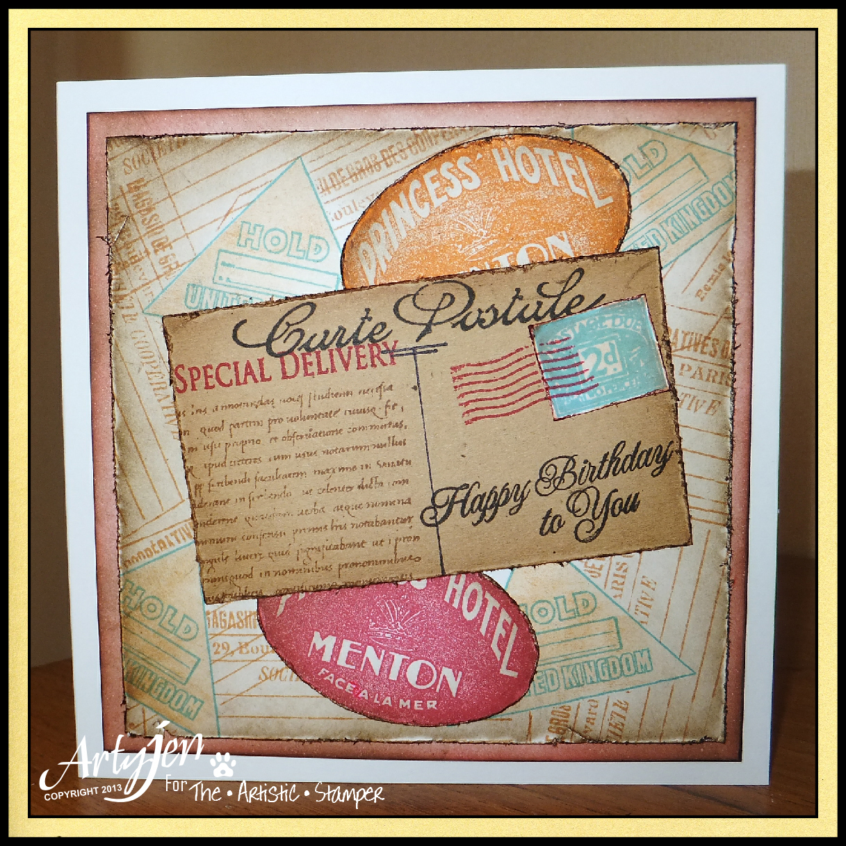 The Artistic Stamper Creative Team Blog: August Challenge ~ Postcards ...