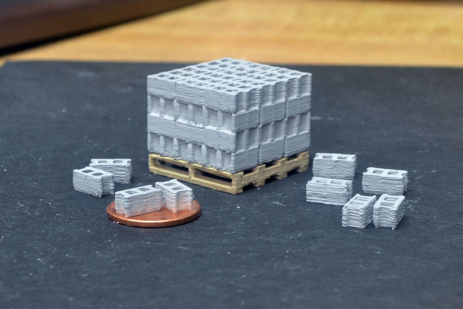 Nirvana Valley Model Railroad: Concrete blocks, O Scale, 3d printed