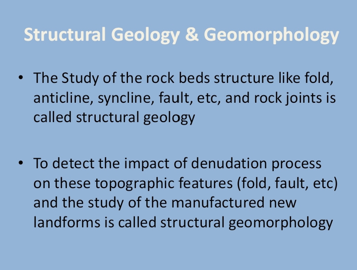 21. Structural Geomorphology