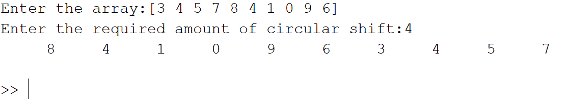 Rotate Array elements (clockwise) without using fft / ifft /circshift ... Rotate Array elements (clockwise) without using fft / ifft /circshift ...