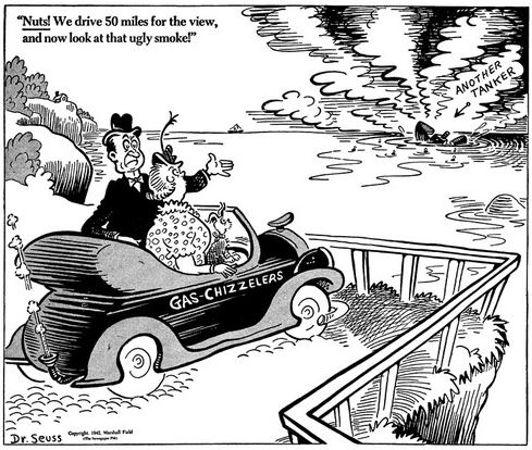 Just A Car Guy: WW2 gas rationing cartoons from Dr Seuss