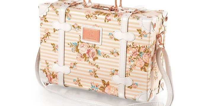 Shoppaholic: Trendy Bag - 13 Inch Floral, Vintage Suitcase/Purse Review