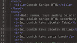 Contoh Script HTML Sederhana dalam pembuatan Website - Dardura