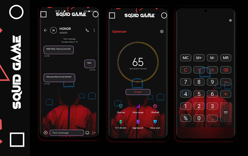 [EMUI THEME] Squid Game Animated Theme EMUI 10/11 & Magic Ui 3/4 Theme