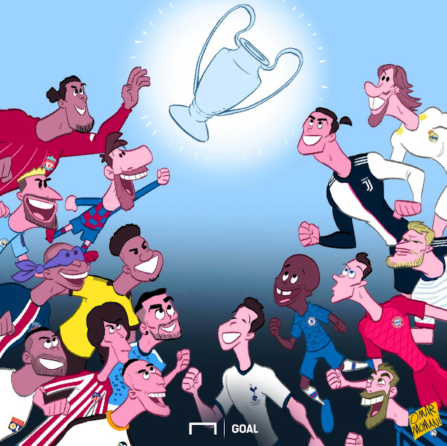 Omar Momani cartoons: Champions League last 16: How to draw a football ...