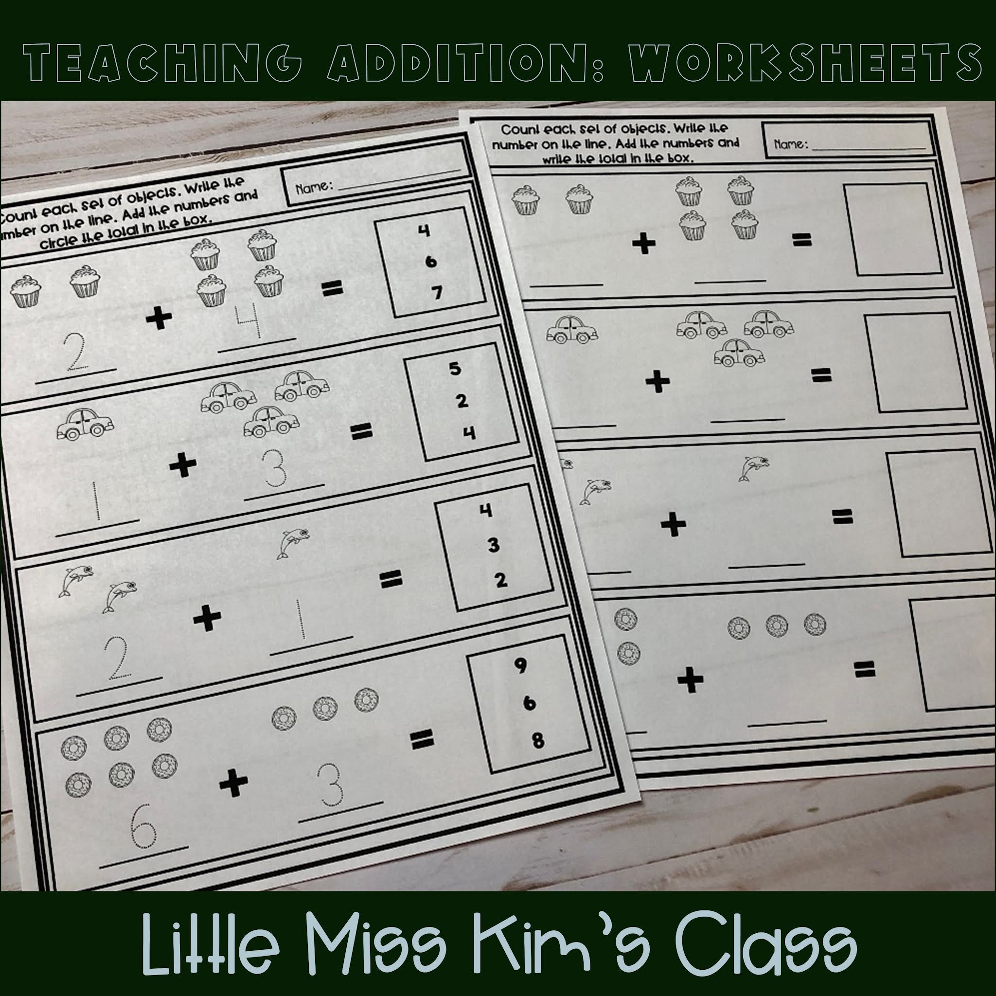Little Miss Kim's Class: Activities & Freebies for Teaching Addition