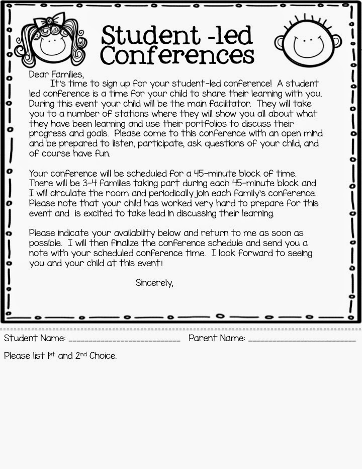 Lattes And Lunchrooms: Student-led Conferences & A Freebie