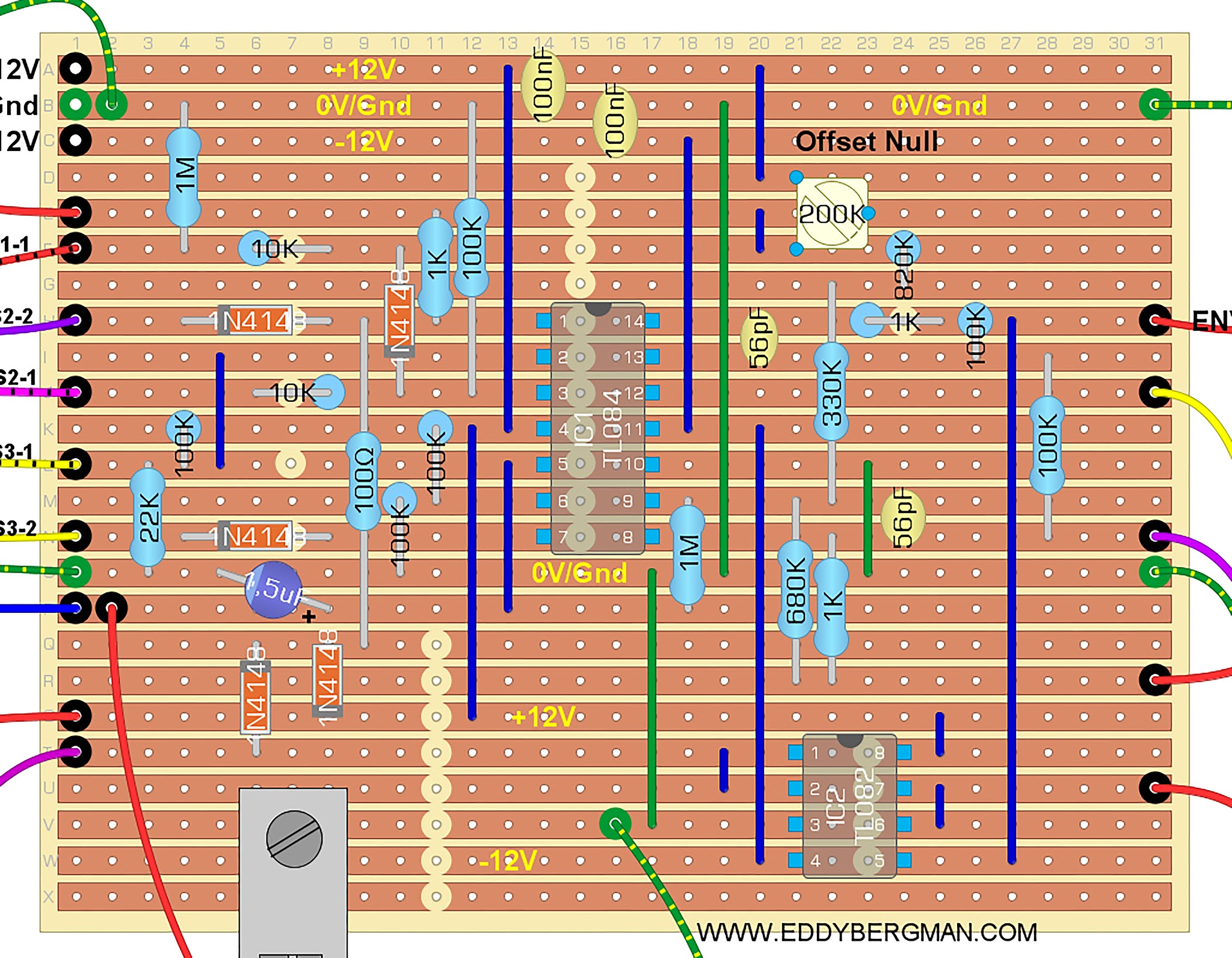 Eddy Bergman.com: Synthesizer Build part-44: AD/AR ENV. GENERATOR.
