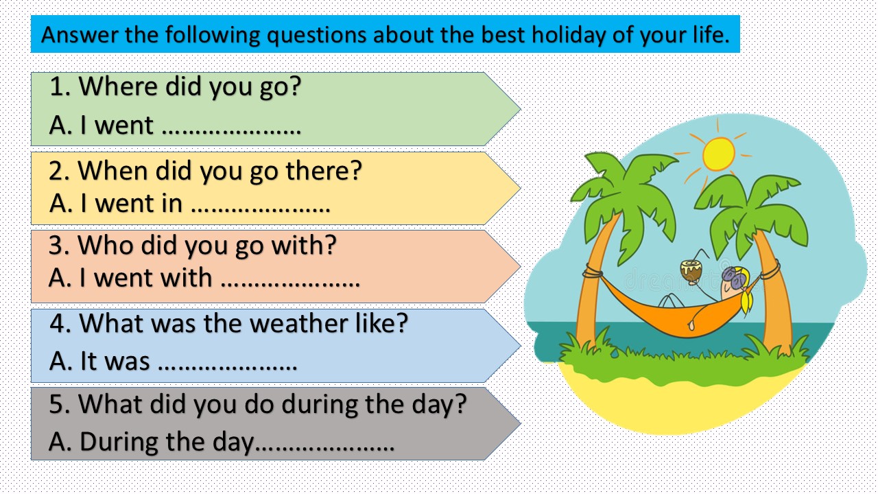 A Trip to Andaman - Lesson plan and activities to teach a holiday theme.