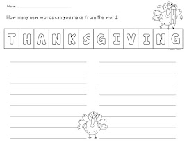 Free-Thanksgiving Boggle Board | Teacher's Take-Out