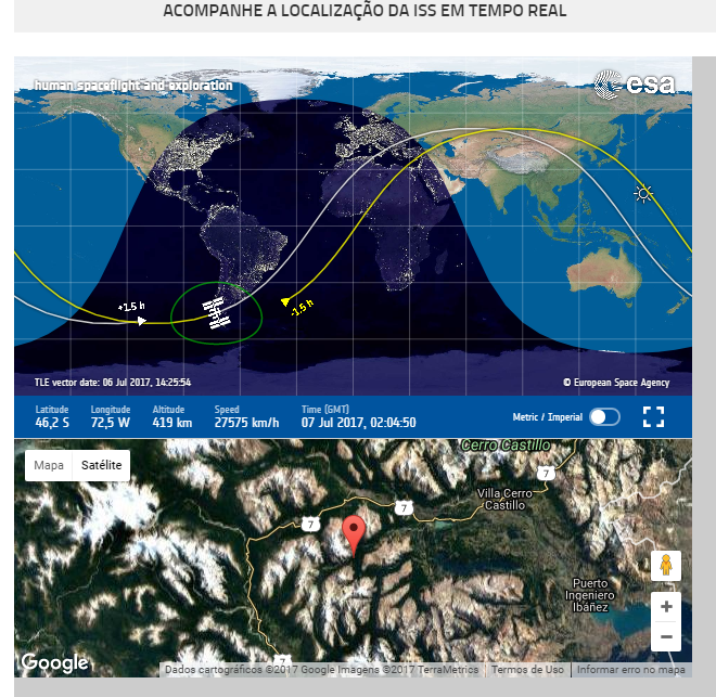 Imagens Do Satelite Em Tempo Real
