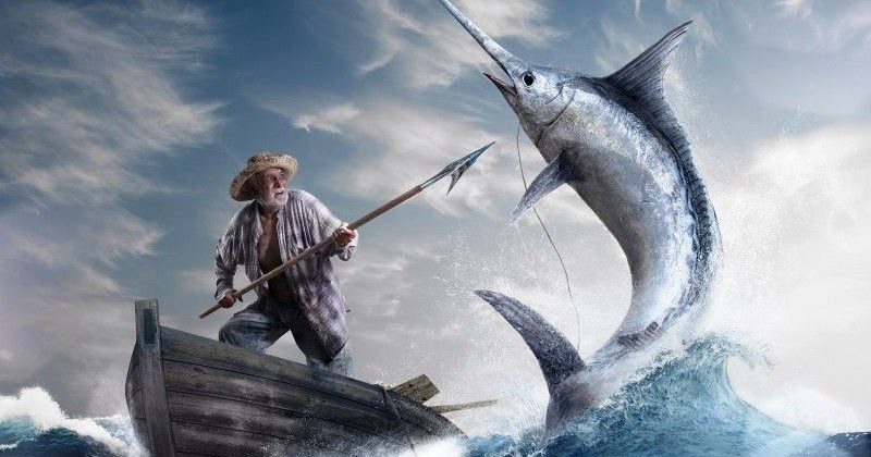 Marlin (Baited fish) , The Old Man and Sea ~ The National Duty