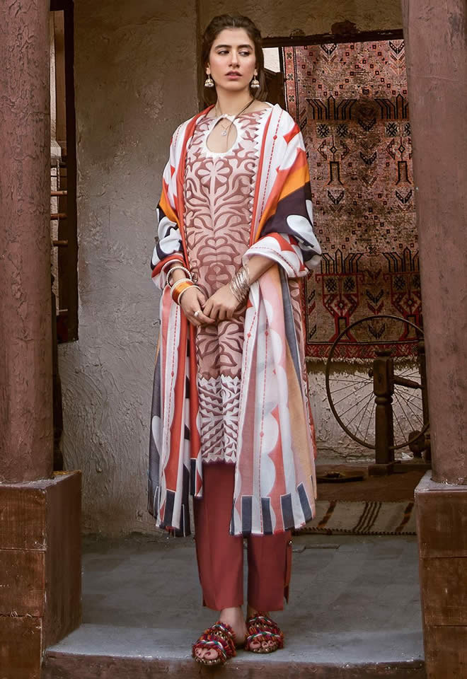 Pakistan' s Brand Cross Stitch Cotton Satin Collection 2018-19
