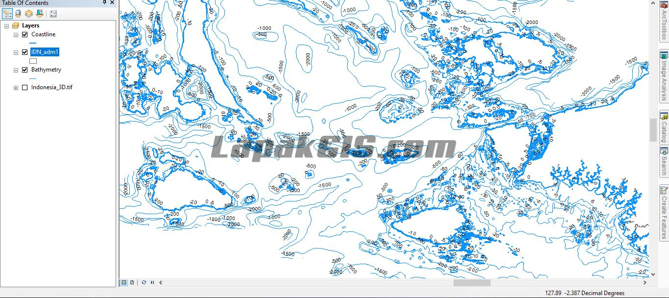 Peta Batimetri Indonesia