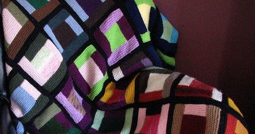 Beautiful Skills - Crochet Knitting Quilting : Log Cabin Scrap Blanket ...