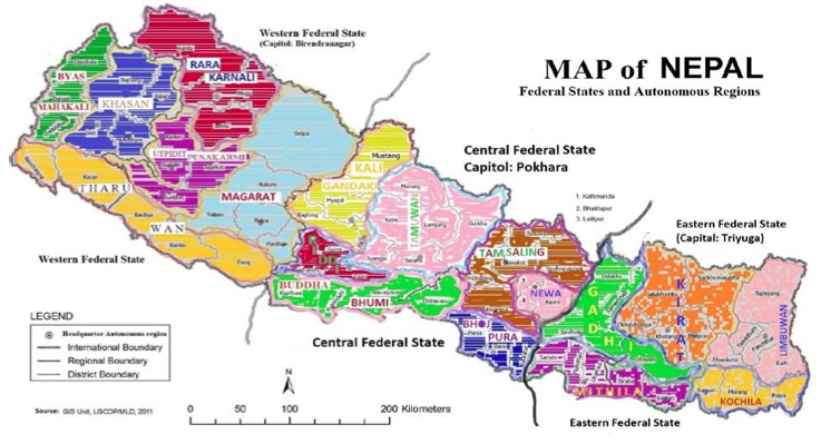 FEDERATING NEPAL IN THREE STATES AND EIGHTEEN AUTONOMOUS REGIONS | The ...