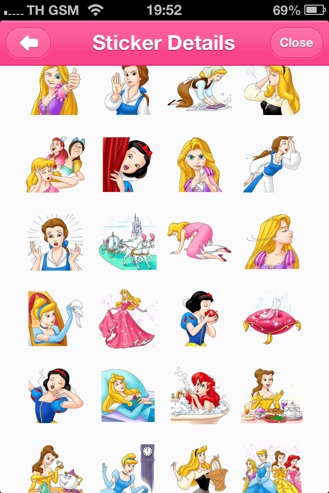 LINE Stickers Community: Disney Princess LINE Stickers