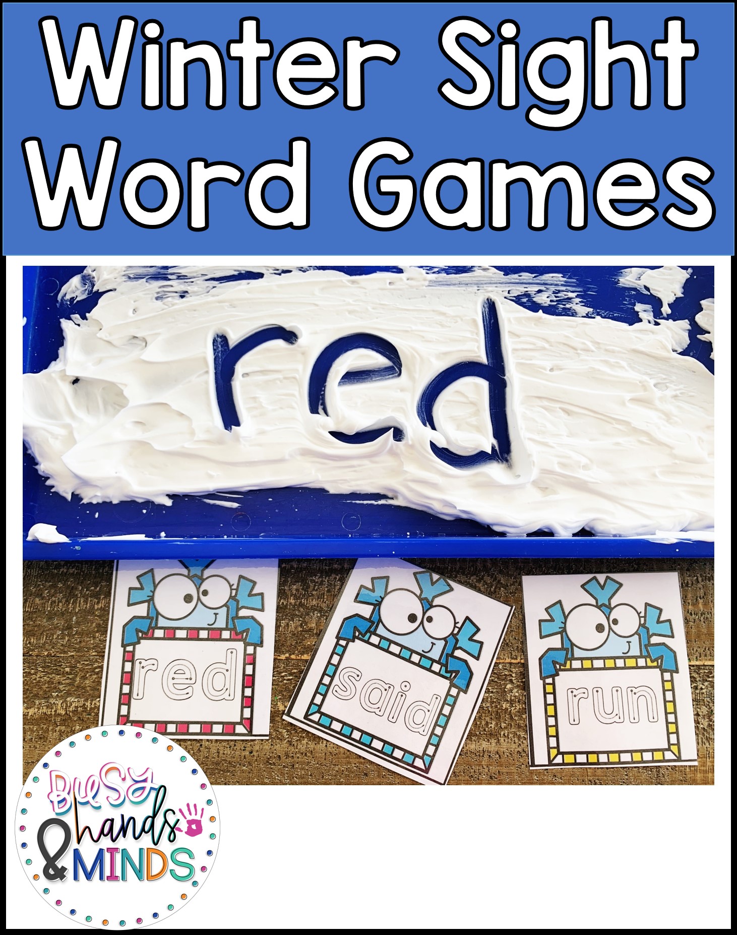 Winter Sight Word Games | Busy Hands and Minds