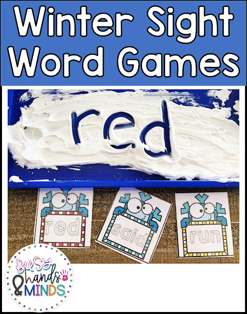 Winter Sight Word Games | Busy Hands and Minds