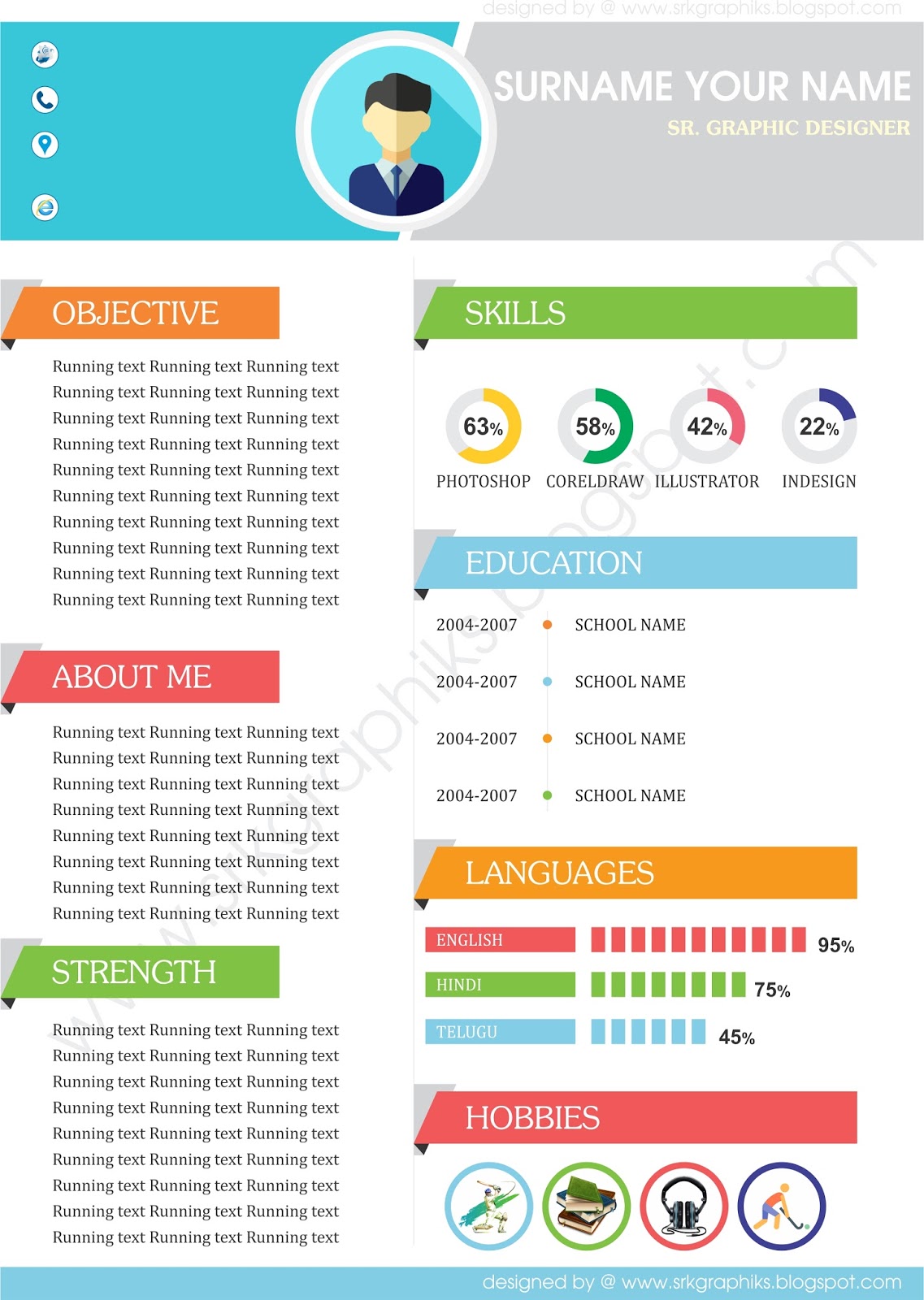 Corporate Resume Templates SRK GRAPHICS Corporate Resume Templates SRK GRAPHICS