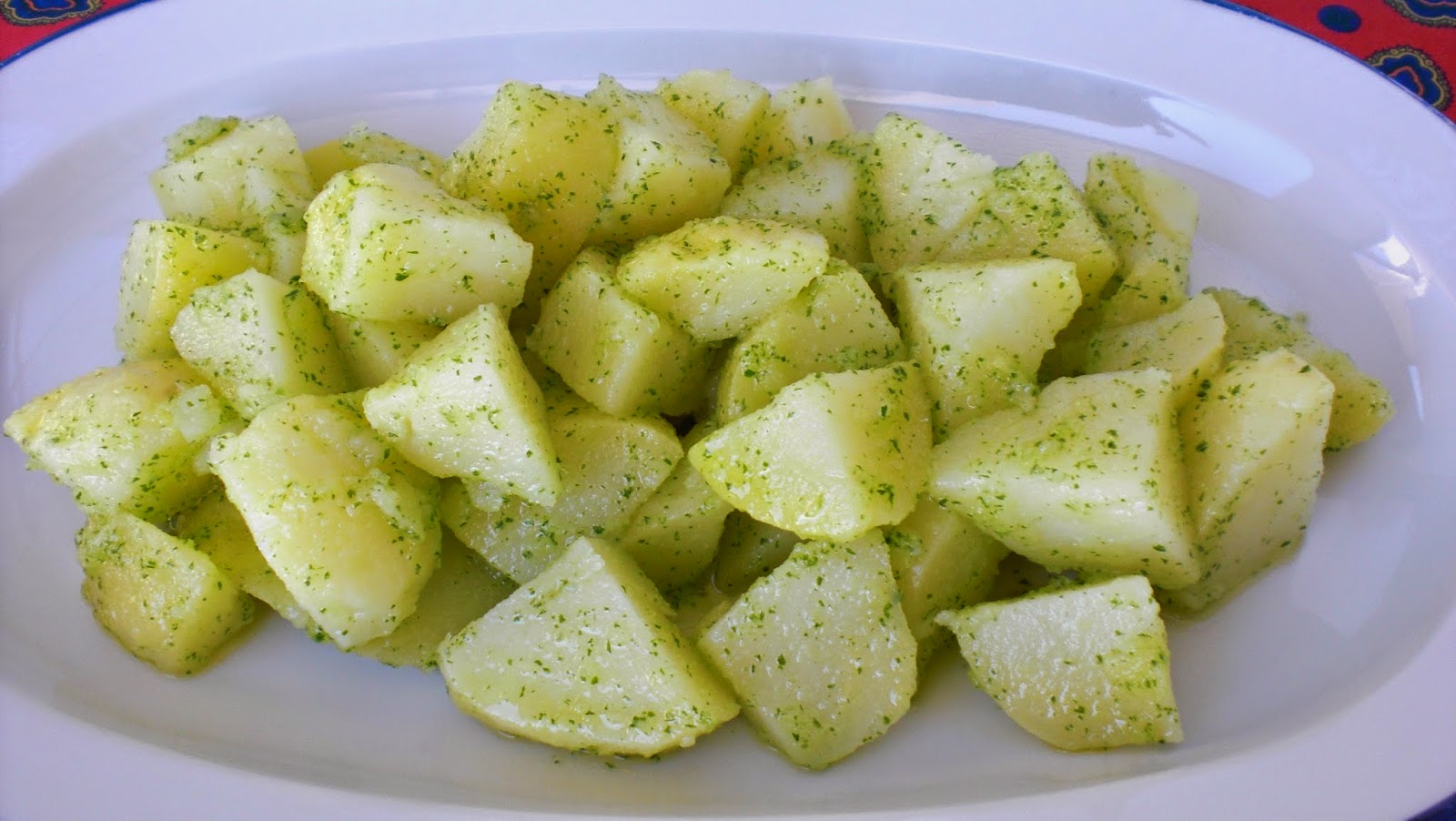 El bloc de la mami: amanida de patates amb all i julivert