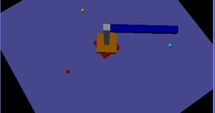 羽鼠昆糞投記公開メモ: pyode vpython manipulator マニピュレータ アームがボール位置に自動で回転 羽鼠昆糞投記