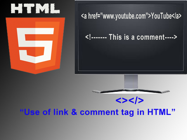How to use link and comment tag in HTML