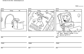 Bill Main Illustration: SpongeBob Squarepants Storyboards
