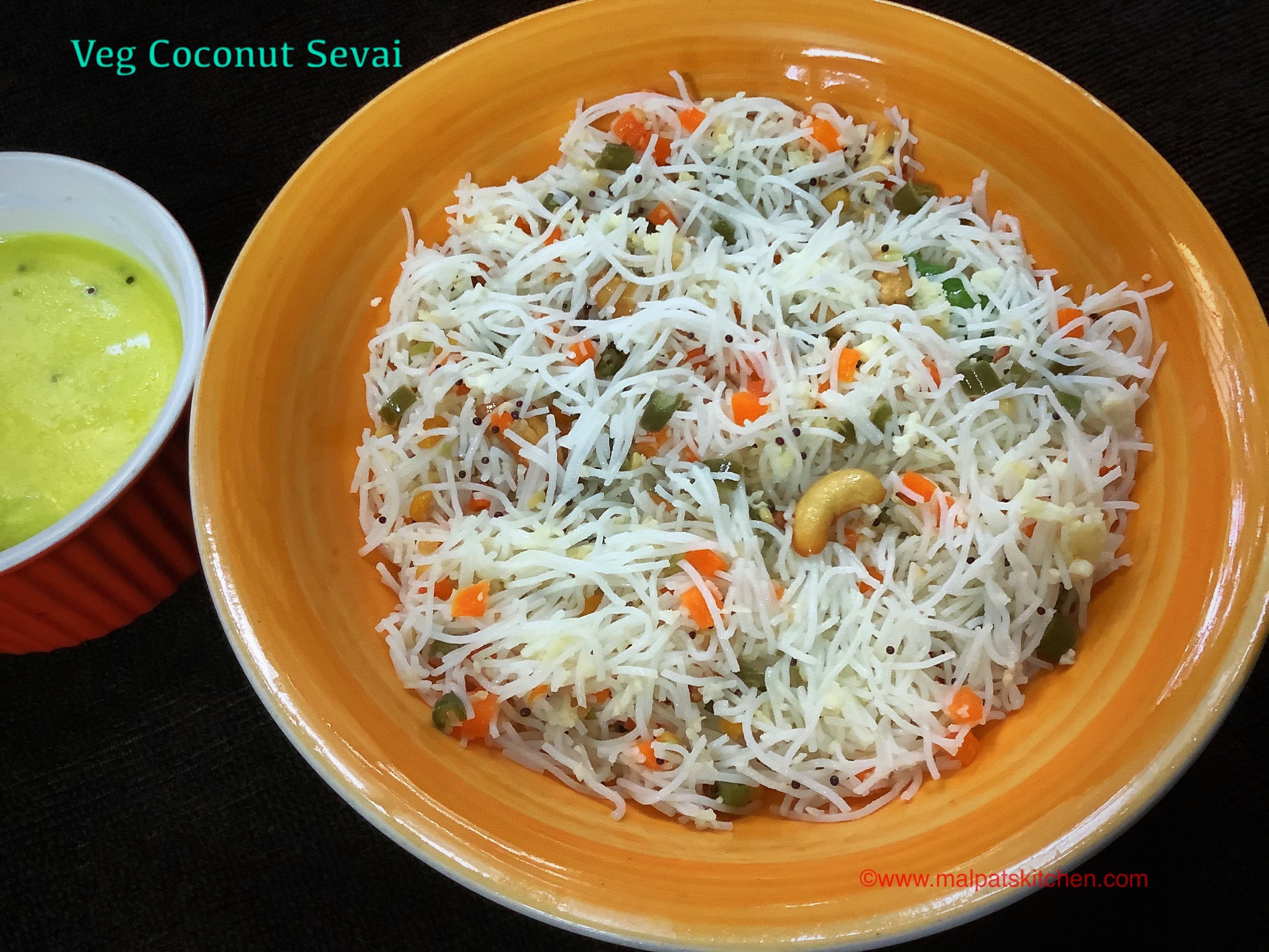 QUICK & EASY VEGETABLE COCONUT SEVAI, how to make a quick Coconut Veg ...